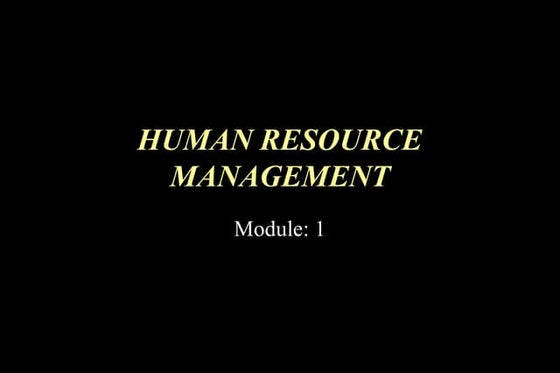 Introduction Of Human Resource Management Unit -1.pptx