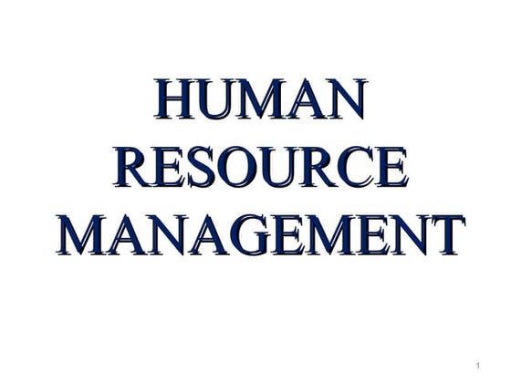 Chapter 1 Dynamic Environment of Human Resource Management | PPT