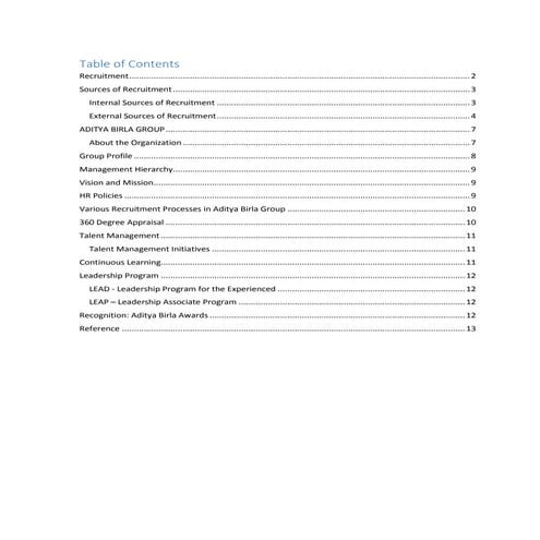 Various recruitment processes - Human resources management | PDF ...