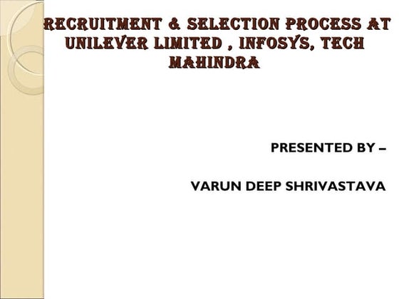 Recruitment And Selection Process Of Presentation | PPT