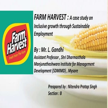 Farm Harvest Case Study | PPTX
