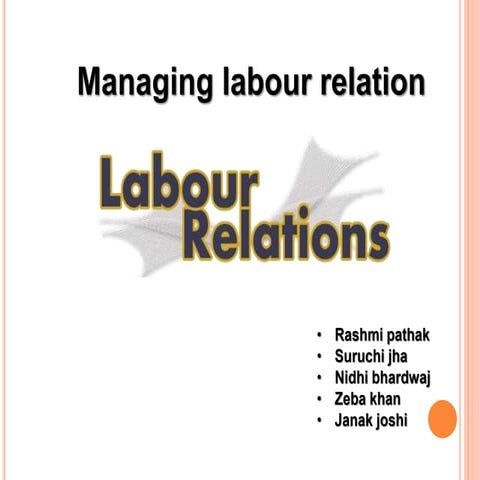 Labor Management Relations in the Philippine | PPTX
