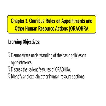 2017 Omnibus Rules on Appointments and Other Human Resource Actions, As ...