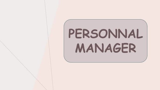 Management personnel | PPTX | Human Resources | Business