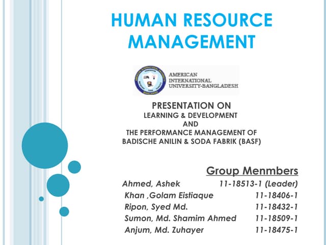 2. Human and Organizational Performance | PPTX