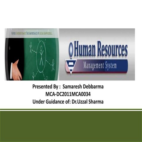 Human Resource Management System (HRMS) | PPT