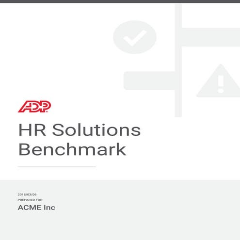 Sample Business Analysis and Benchmark Report | PDF