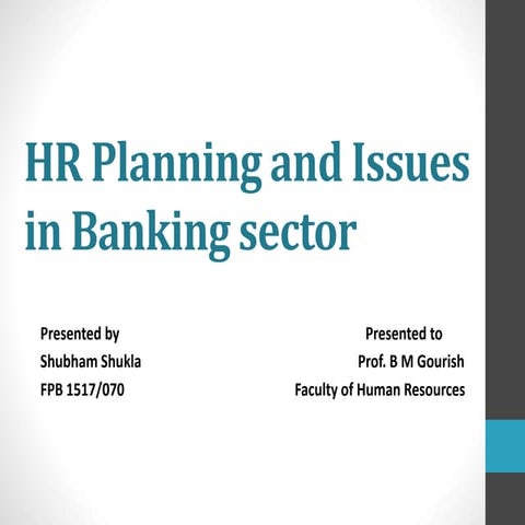Hrp for banking sector | PPTX