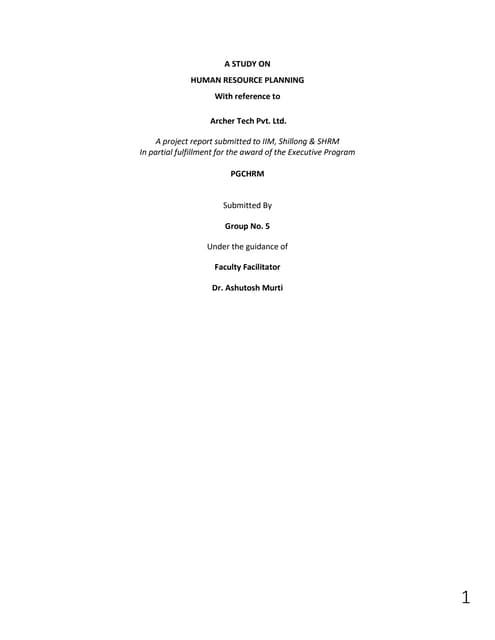 Strategic human resource planning ppt | PPTX