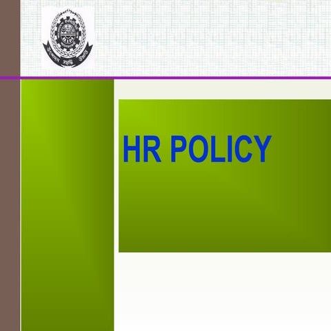 Hr Policy / Employee Catalogue - A template for your company