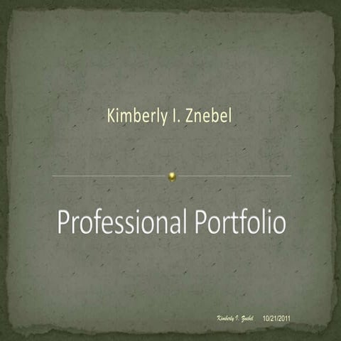 HR Rportfolio - Kimberly Znebel | PPTX