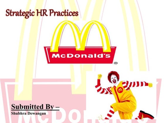 McDonalds Training and Development | PPTX