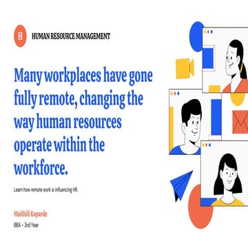 Remote working and Changing dynamics of Human Resource (HR).pdf | Human ...
