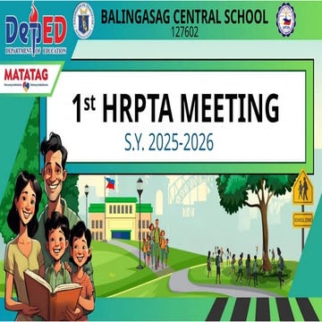 HRPTA-SLIDES-GRADE SIX-FIRST HRPTA MEETINGpptx | PPTX