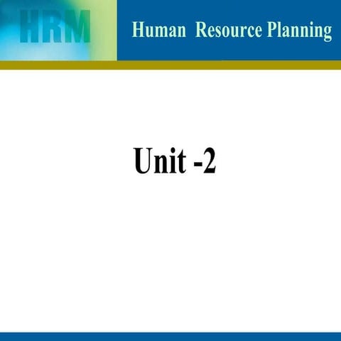 HRP unit 2 new.ppt