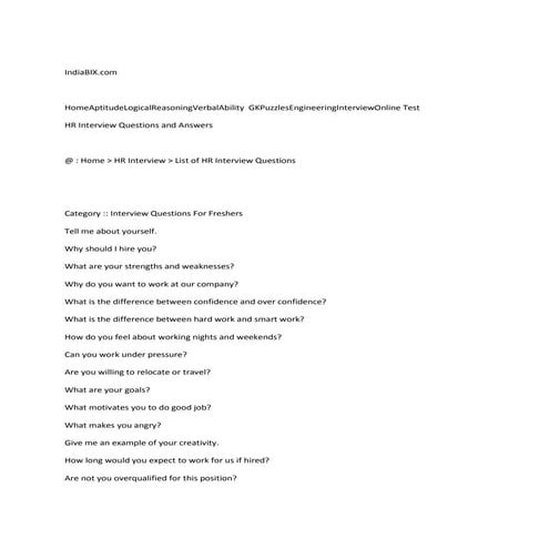 Hr questions | PDF
