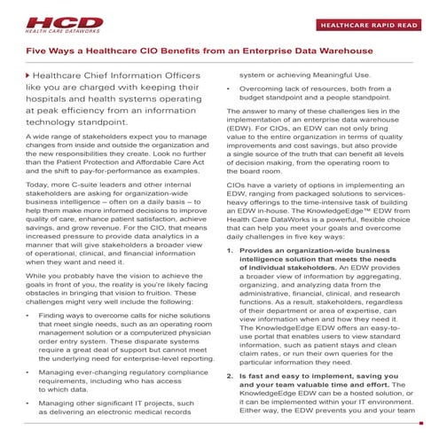 Hrr cio-benefits | PDF