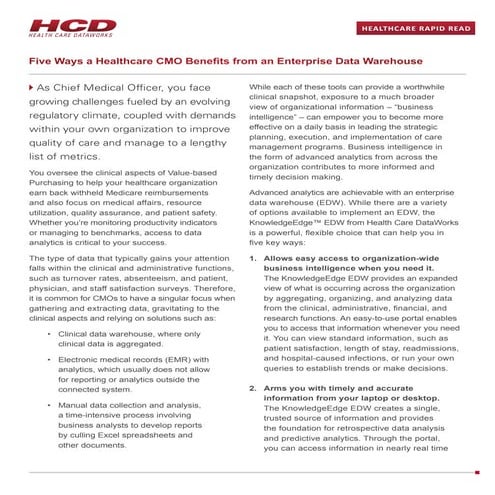 Hrr cmo-benefits | PDF