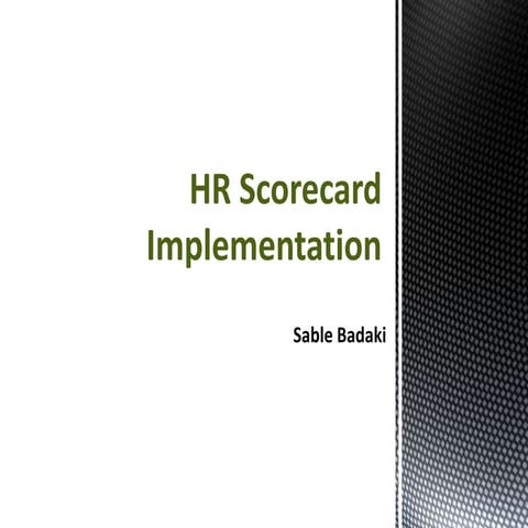 HR Scorecard | PPTX