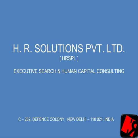 HRSPL - Company Presentation | PPT