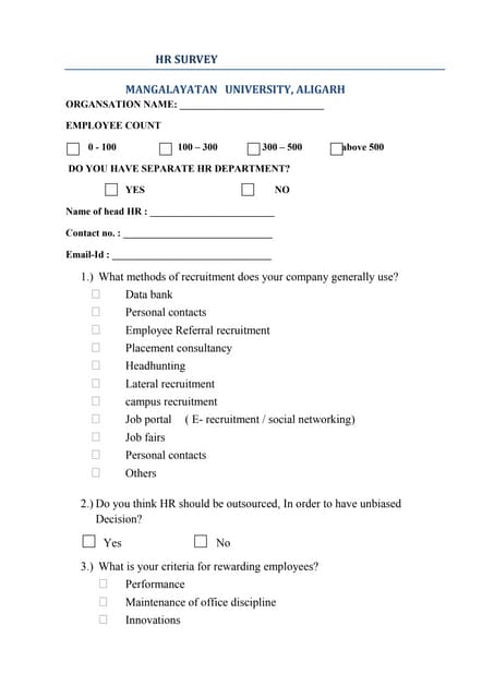 HR interview questions for experienced | PDF