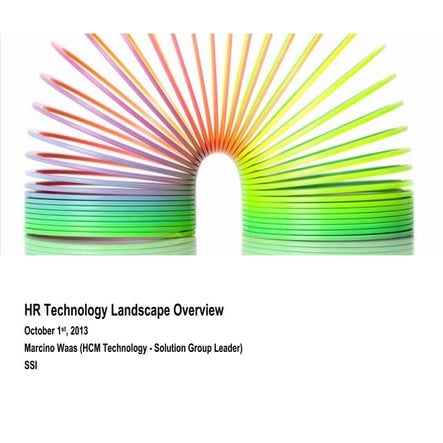 Hr technology landscape overview | PPT