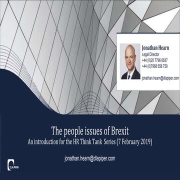 HR Think Tank Series - DLA Piper Presentation - The People Issues of ...