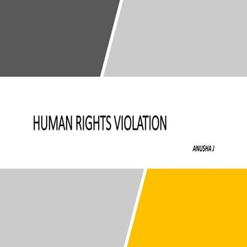 Human Rights violations | PPTX