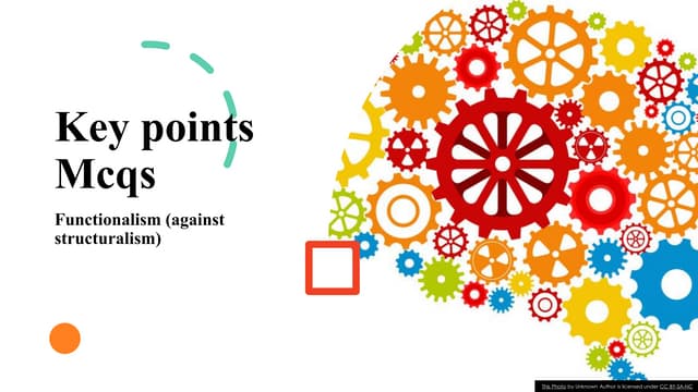 Functionalism School Of Psychology Pdf