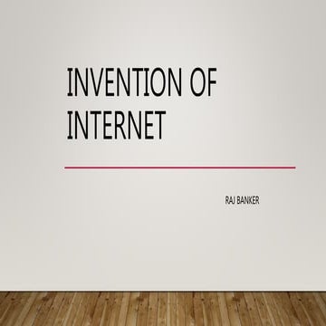 Invention of Internet | PPTX