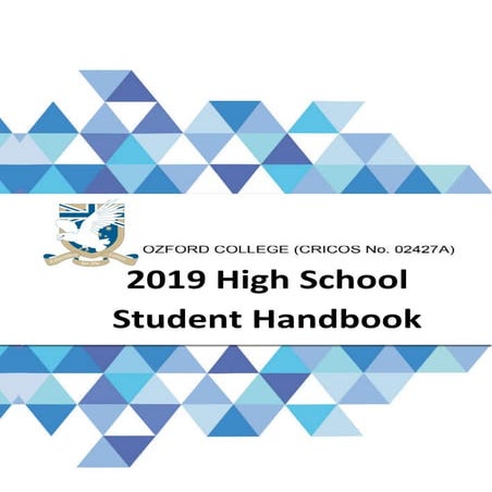 Ozford - 2019 High School Student Handbook | PDF