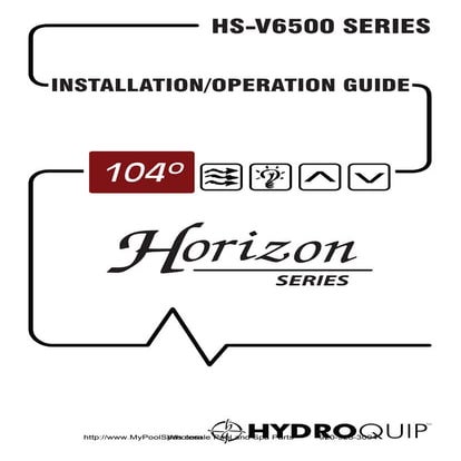 Hs v6500 manual-rev1 | PDF