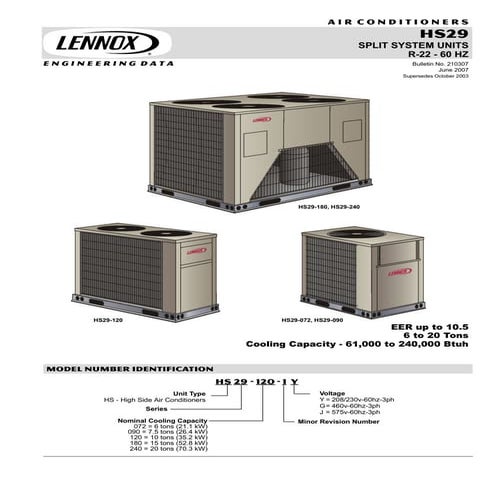 Lennox Model Number Nomenclature | DOCX