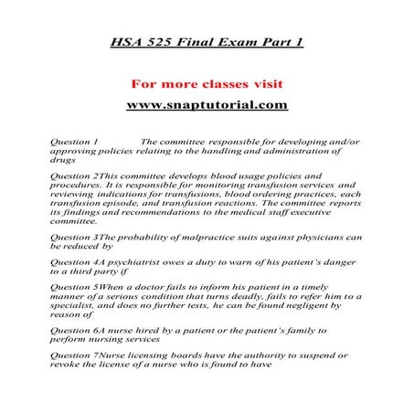 HSA 525 Learn/newtonhelp.com