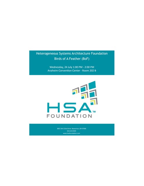 Hsa foundation