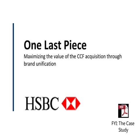 Case Study: HSBC Rebranding in France | PPT