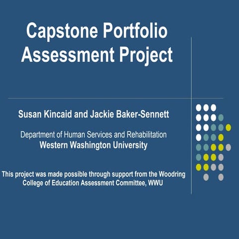 Capstone Assessment Project | PPT