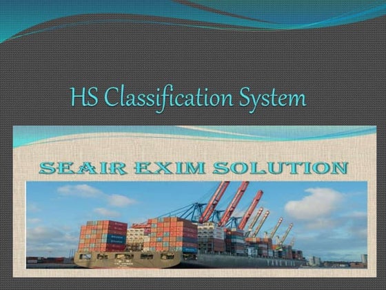 Seair Exim Soluion presentations