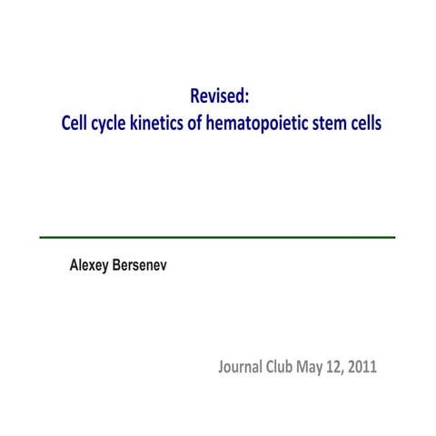 Hsc quiescence online | PPT