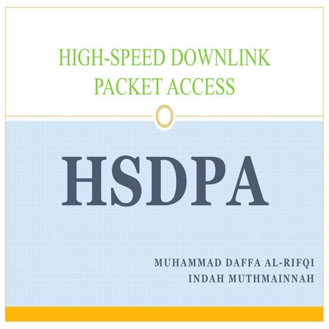 HSDPA | PPT