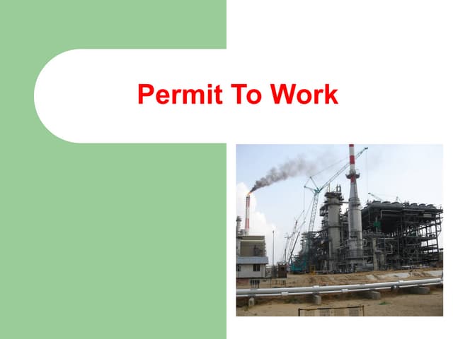 Permit To Work Training HSE Presentation.ppt