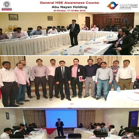 HSE Awareness Training Course - Abu Nayan Holding - March 2015 | PPT