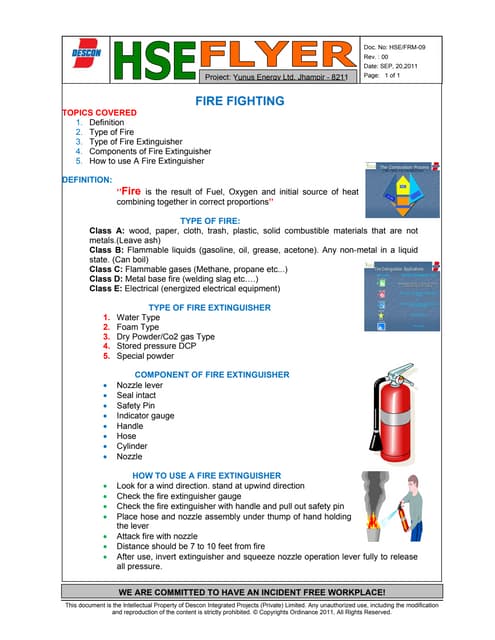 Types of Fires Infographic | PDF