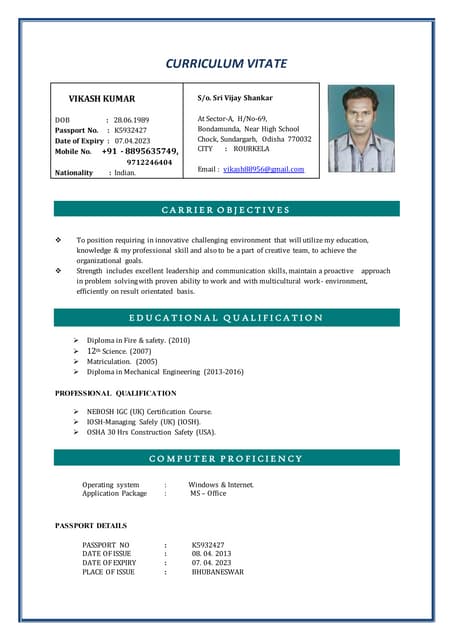CV-Narayan Pradhan | DOC | Business | Business and Finance