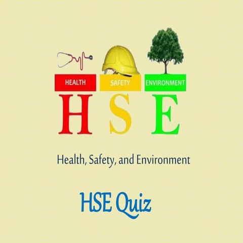 HSE Quiz from IRGST.org | PPTX