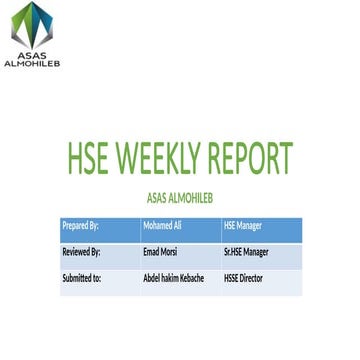 HSE WEEKLY REPORT for dummies and lazzzzy.pptx