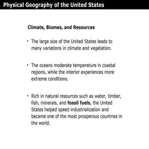 America Geography ______________________________________ | PPT