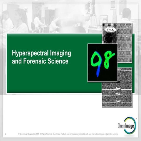 Hyperspectral imaging for forensic examination | PPT