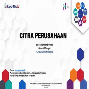 Membangun Citra Perusahaan yang Kuat dan Positif | PDF