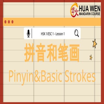 HSK 1ESC 1 - Lesson 1.pptx.............. | PPTX